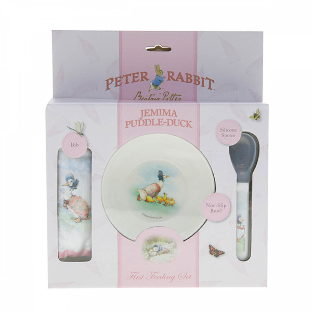 Beatrix Potter Peter Rabbit Jemima Puddle-duck First Feeding Set