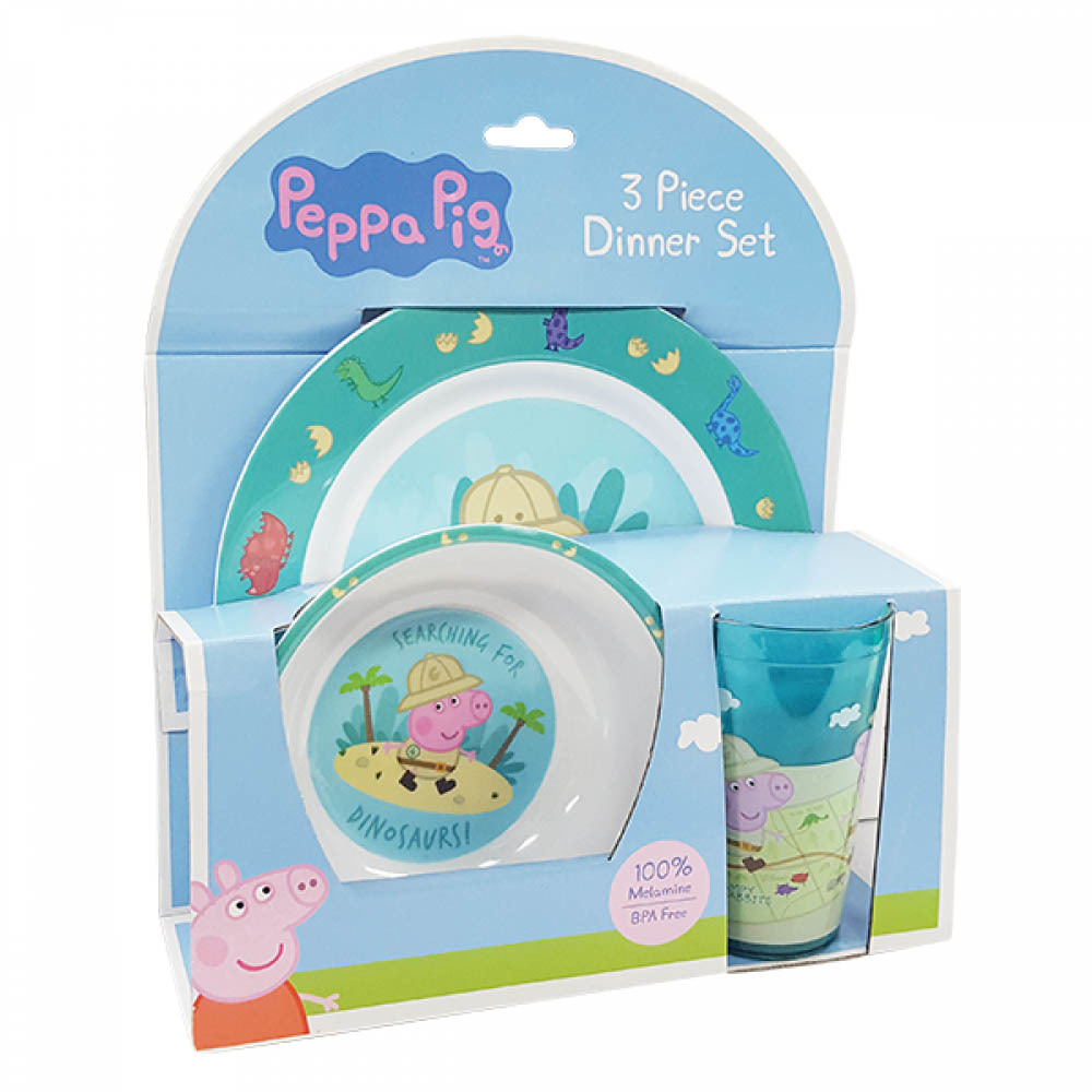 Peppa Pig 3pc Dinner Set - George