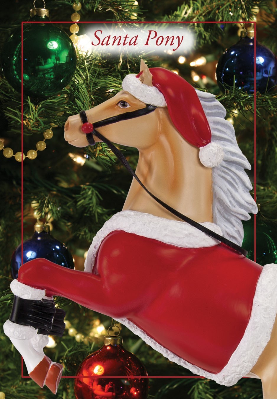 The Trail of Painted Ponies Santa Pony Figurine 4040988