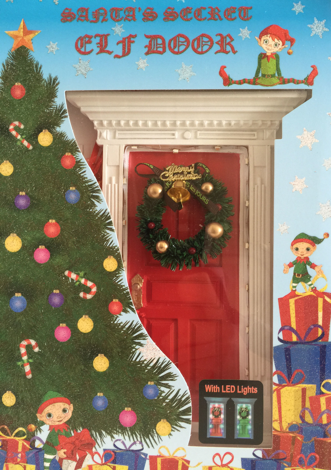 Light up Elf Door - Red XFV150-R