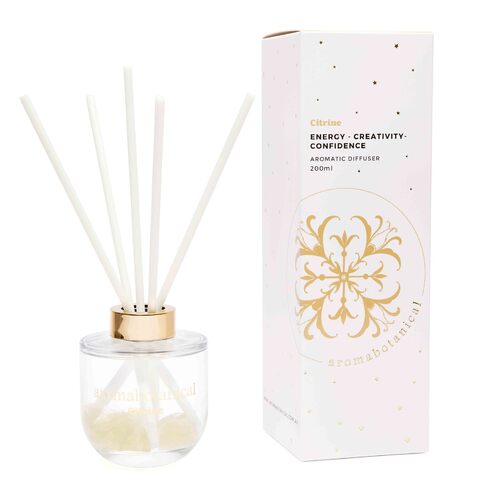 Aromabotanical Crystal Reed Diffuser Citrine