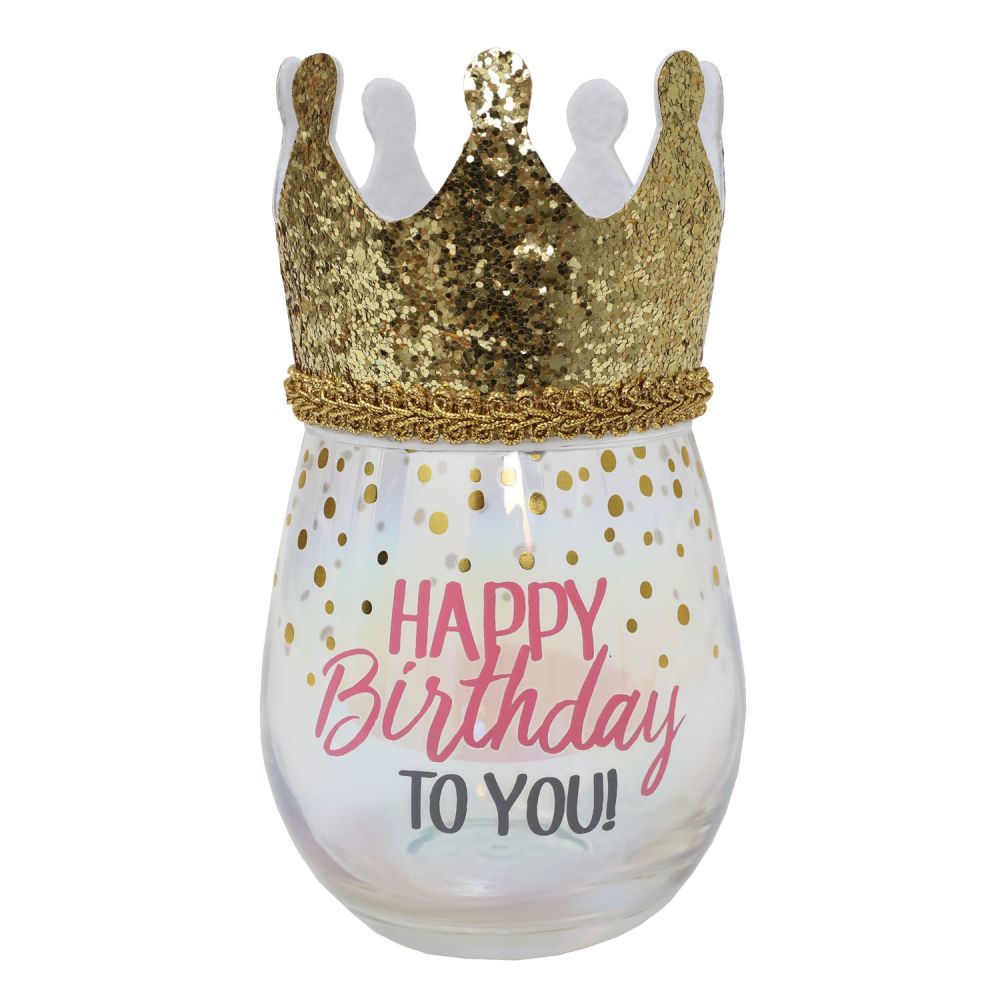 Celebration Glass By Splosh - Happy Birthday