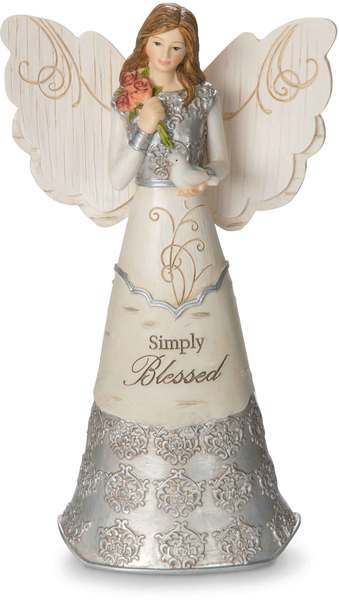 Elements Angel by Pavilion - Simply Blessed Figurine 82374