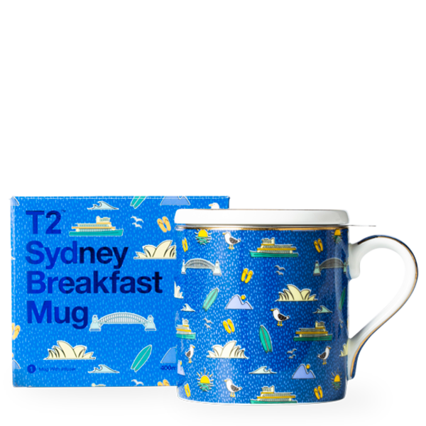 T2 Iconic Mug with Infuser Sydney Breakfast