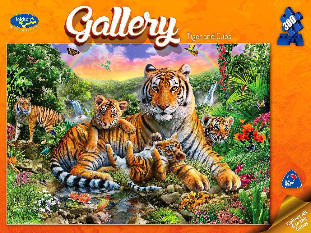 Holdson Gallery Tiger & Cubs Puzzle 300 Pieces