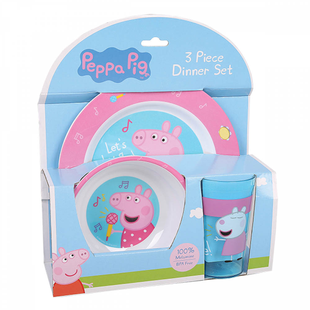 Peppa Pig 3pc Dinner Set - Peppa Pig