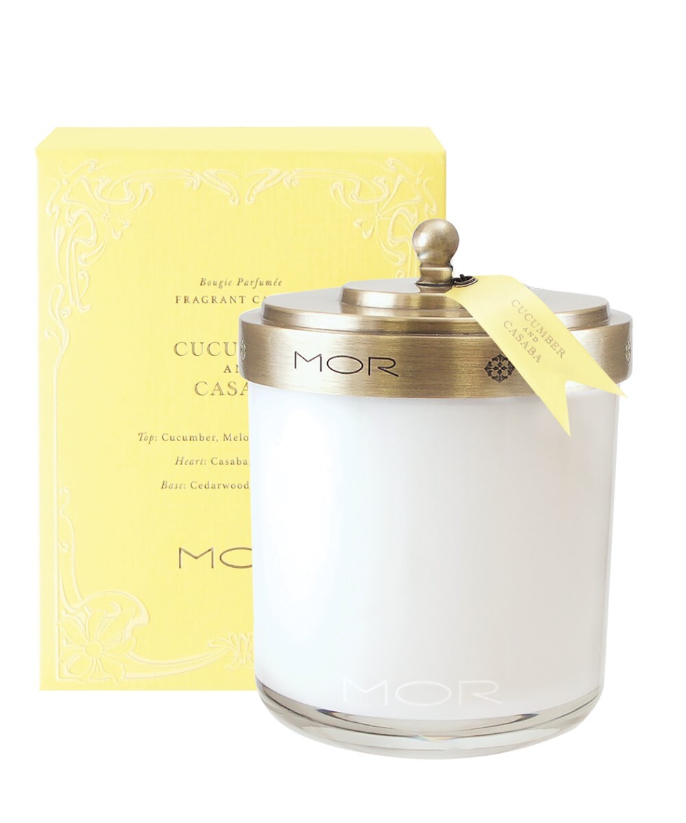 MOR Scented Home Library Fragrant Candle Cucumber and Casaba