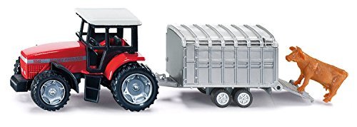 Siku Farmer - Tractor With Stock Trailer