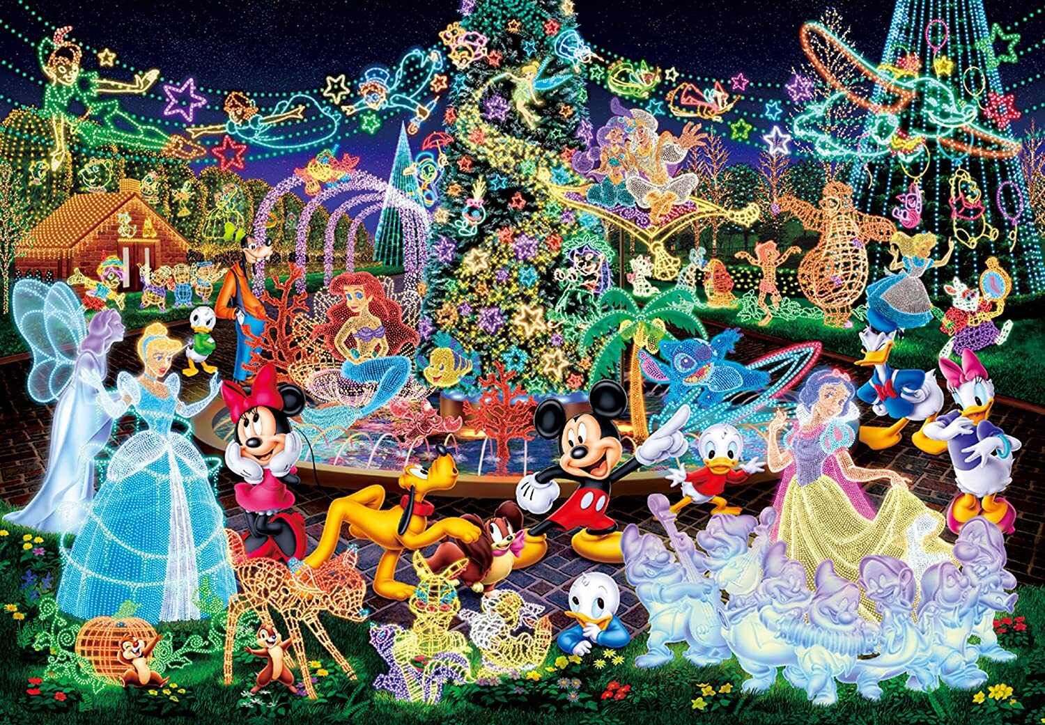Tenyo Puzzle 500pc Disney Magical Illumination
