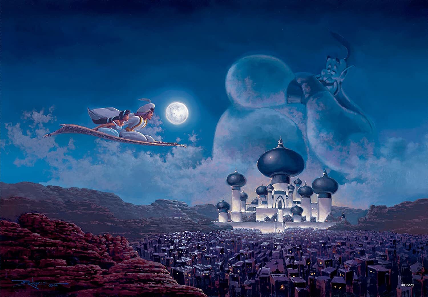 Tenyo Puzzle 500pc Disney Aladdin Fly High Over Agrabah