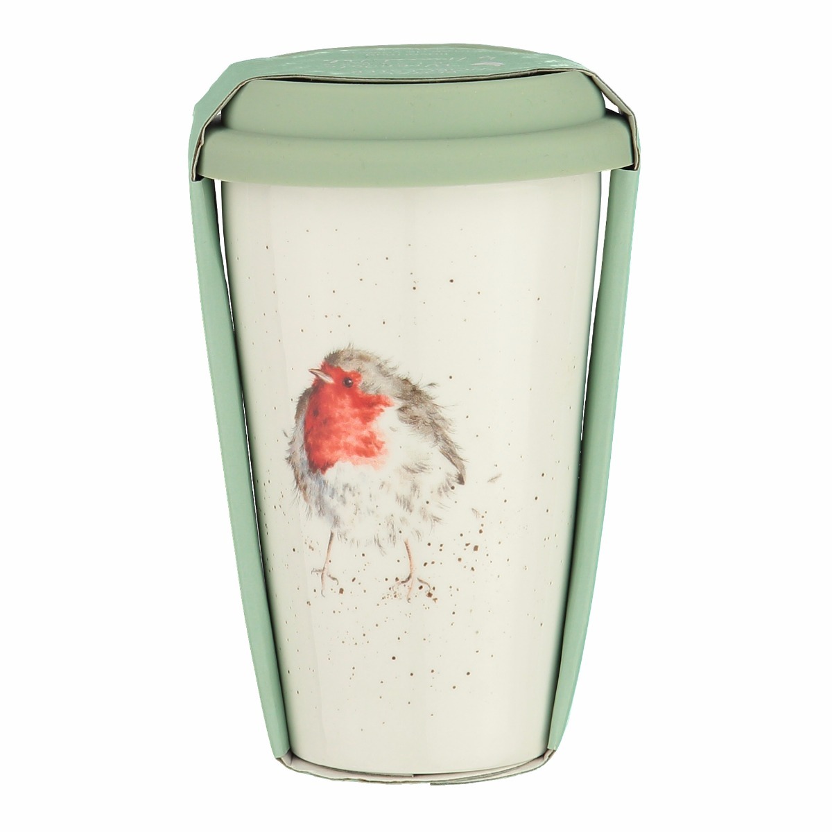 Royal Worcester Wrendale Garden Friend Robin Travel Mug