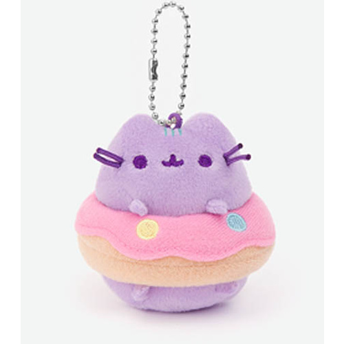 Pusheen Surprise Plush Keychain Series 1 Snack Time - Pusheen with Donut